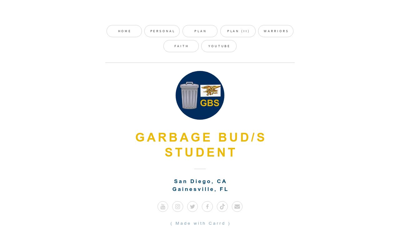Garbage BUD/S Student Website